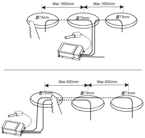 Eglo 32882-SADA 3x LED RGB Stmívatelné podhledové svítidlo FUEVA-C LED/3W/230V
