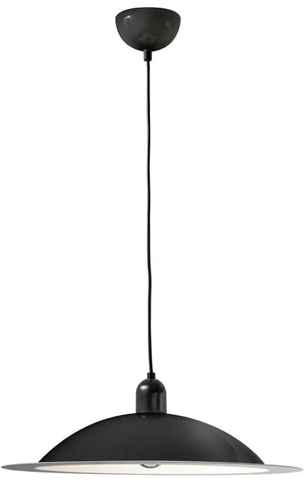 Linealight Lampiatta, retro černé závěsné svítidlo, 1x11W LED E27, prům. 50cm