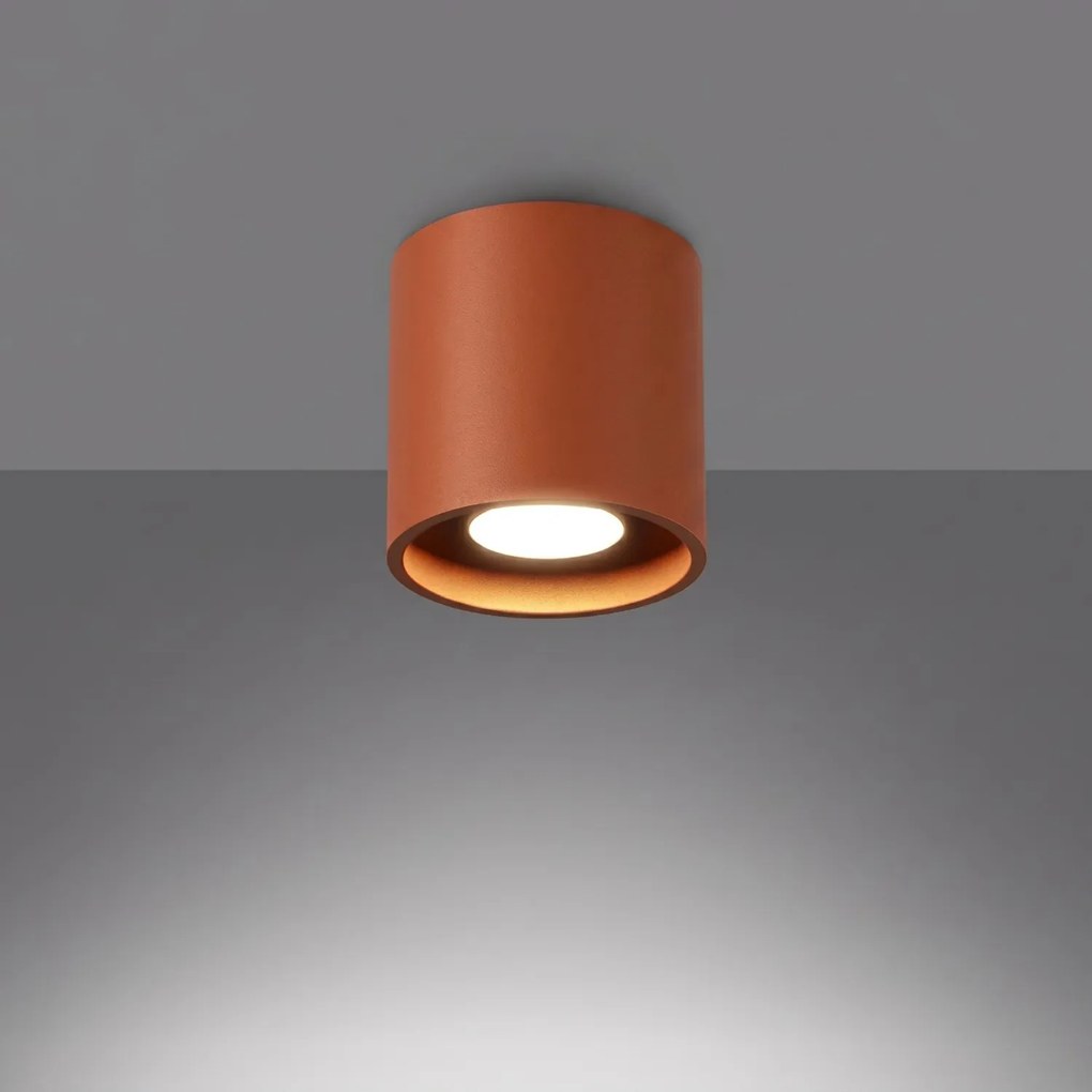 Sollux Lighting Stropní svítidlo ORBIS 1 okrově červené