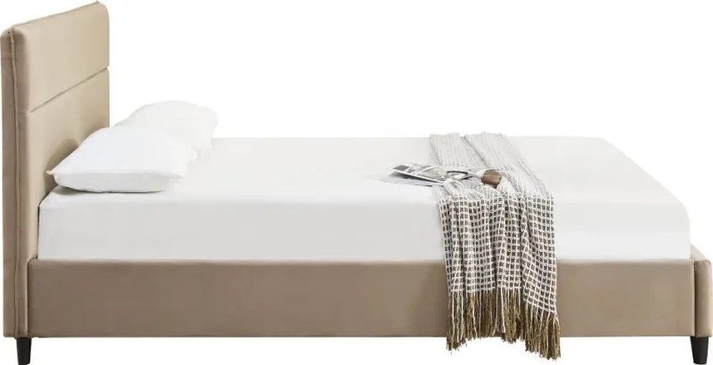 Manželská postel s roštem, hnědá, 160x200, VOLITA Kondela 0000416499