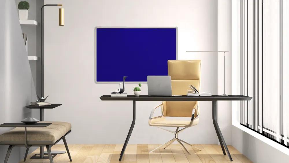Allboards, textilní nástěnka 150x100 cm (modrá),TF1510N