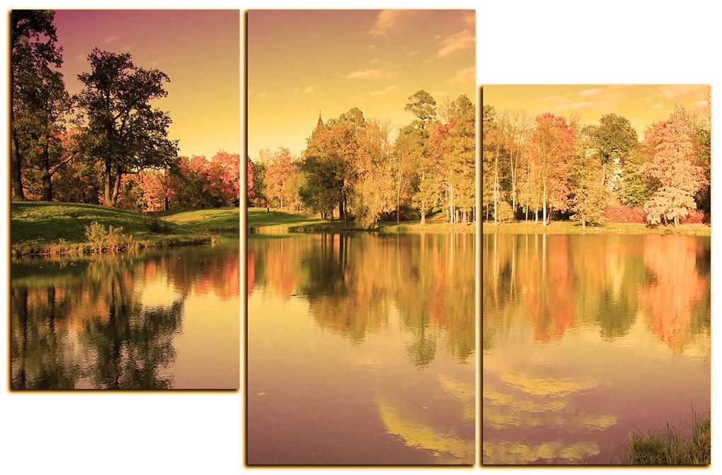 Obraz na plátně - Podzimní park 1175FD (105x70 cm)