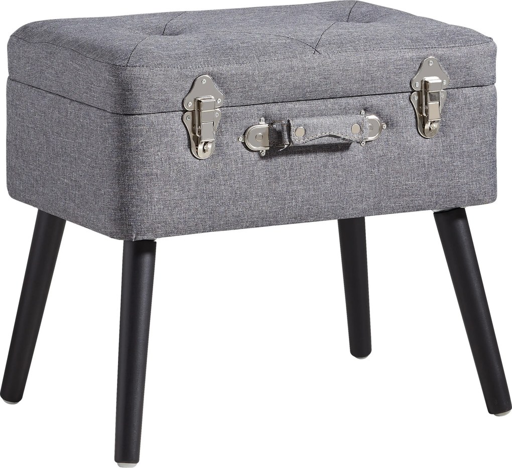 XXXLutz TABURET, dřevo, textil, kompozitní dřevo, 50/46/35 cm Xora - Taburety - 000075000102