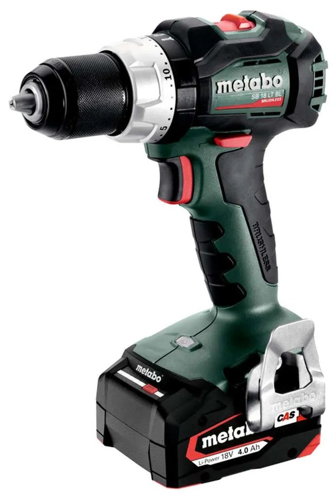 Metabo - 18V AKU vrtačka s příklepem, 2x aku 4,0 Ah LiPower, nabíječka 602316500