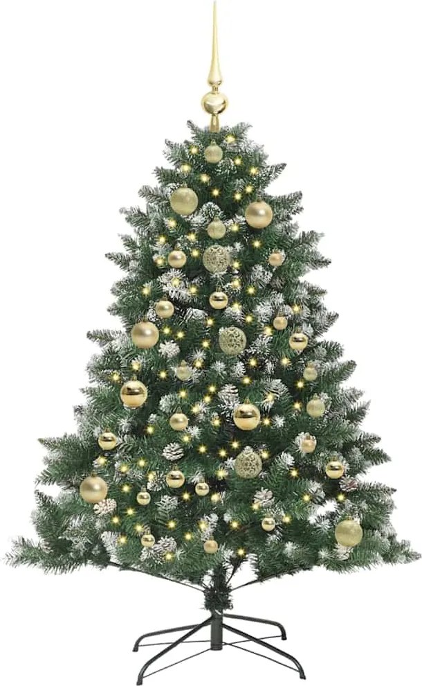 Umělý vánoční stromeček Zelená 150 cm PVC, plast a ocel 3395225