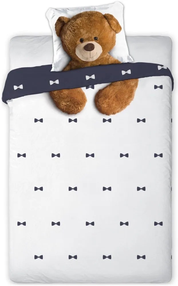 Bavlněné ložní povlečení Medvídek Teddy - 100% bavlna - 70 x 90 cm + 140 x 200 cm