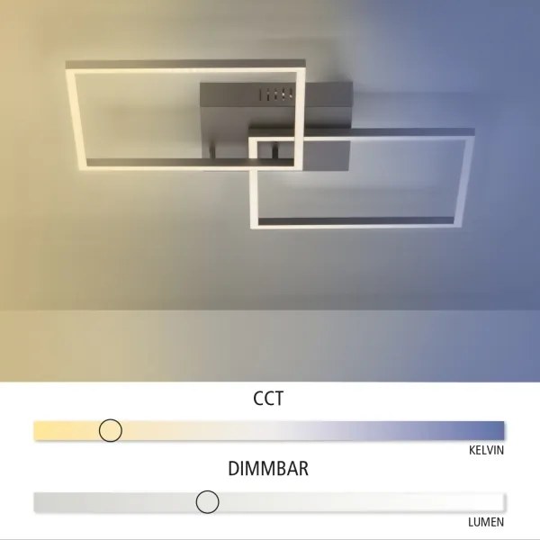 Leuchten Direkt 14141-18 - LED Stmívatelné svítidlo IVEN 2xLED/14W/230V + DO