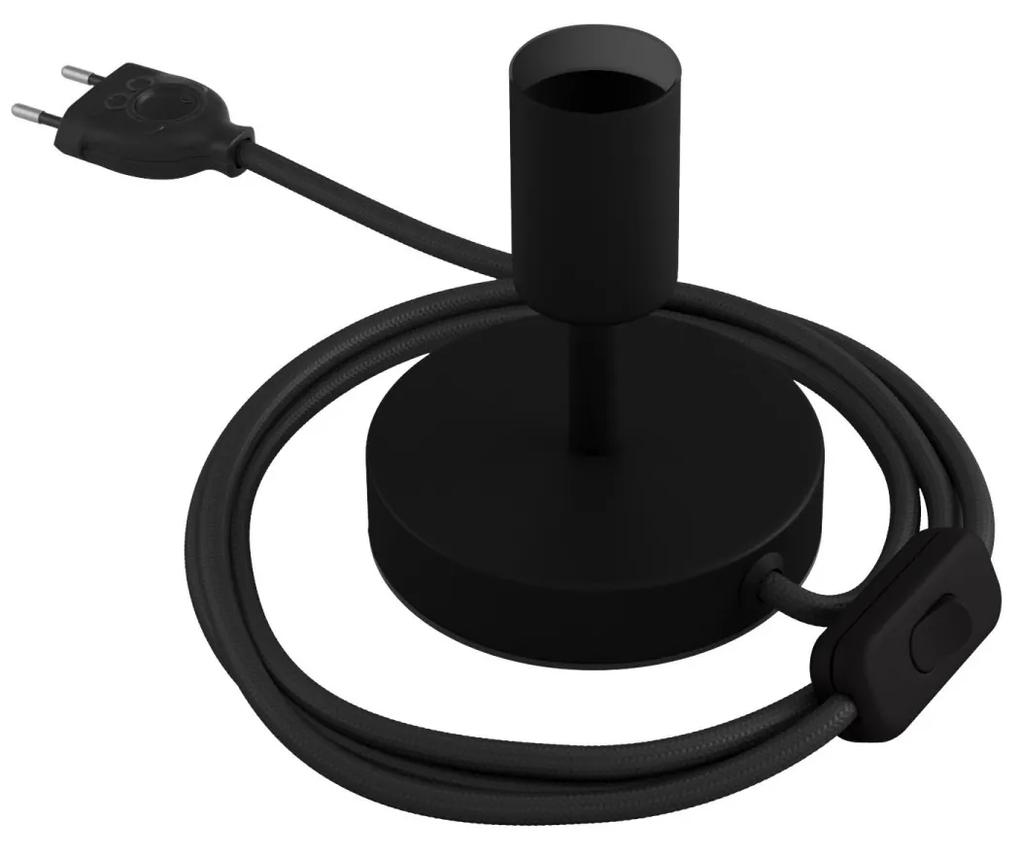 creative cables Kovová stolní lampa Alzaluce Velikost: 15 cm, Barva: Černá Perleť