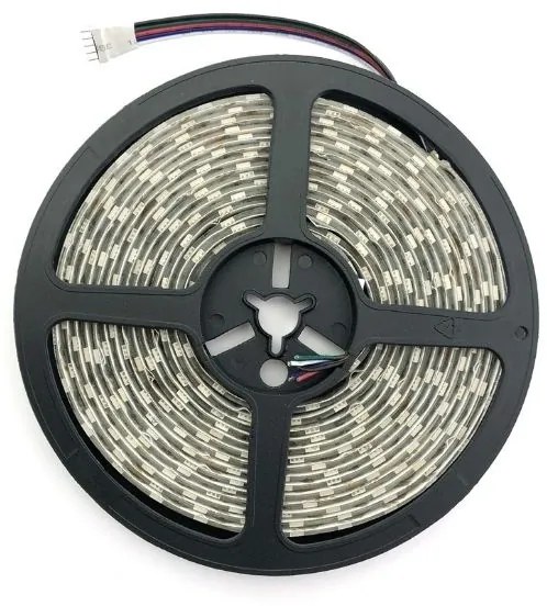 Prémiový RGB+W LED pásek 24V 84x5050 smd vícebarevný, 21,6W/m,990lm/m voděodolný, délka 5m