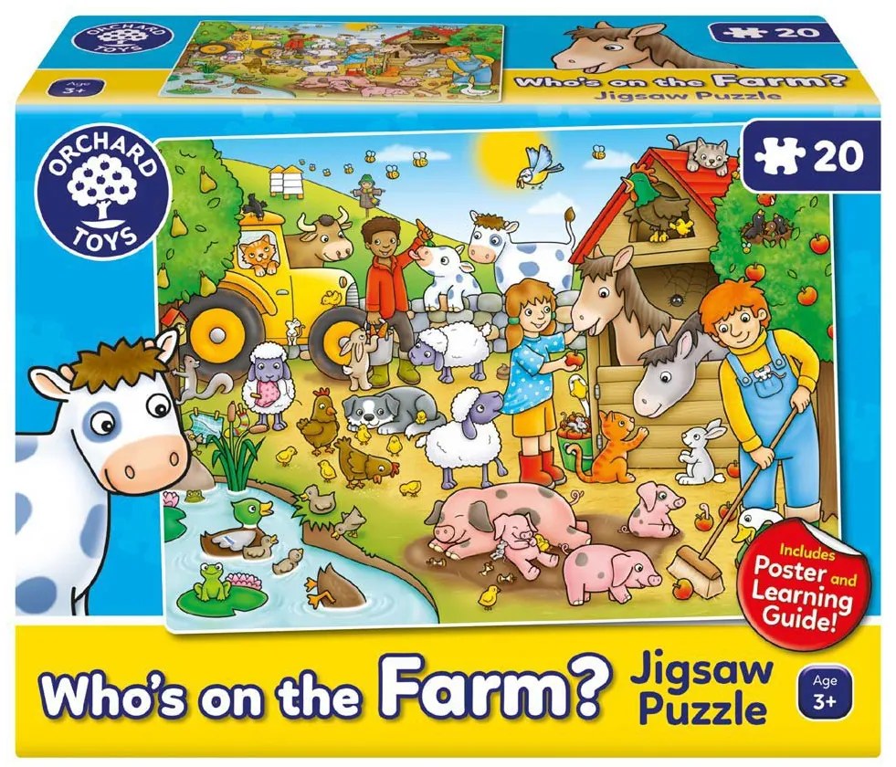 Orchard toys vzdělávací puzzle kdo je na farmě?