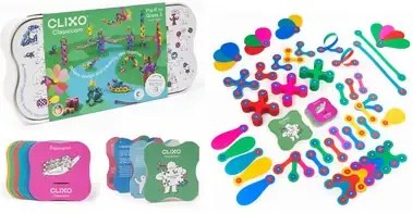 Clixo Classroom Magnetická stavebnice / 100ks / od 4 let