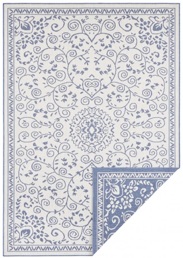 Hans Home | Kusový koberec Twin Supreme 103867 Leyte Blue/Cream – na ven i na doma - 120x170