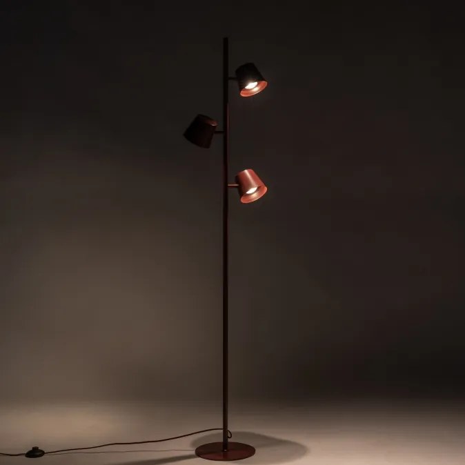 Stojací lampa Snap Fosca Red Trio