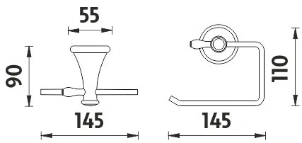 Nimco Držák na toaletní papír LA 19055-80
