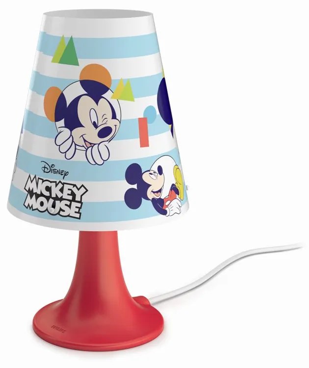 PHILIPS Disney 71795/30/16 dětská stolní LED lampička Mickey Mouse 1x2,3W 2700K