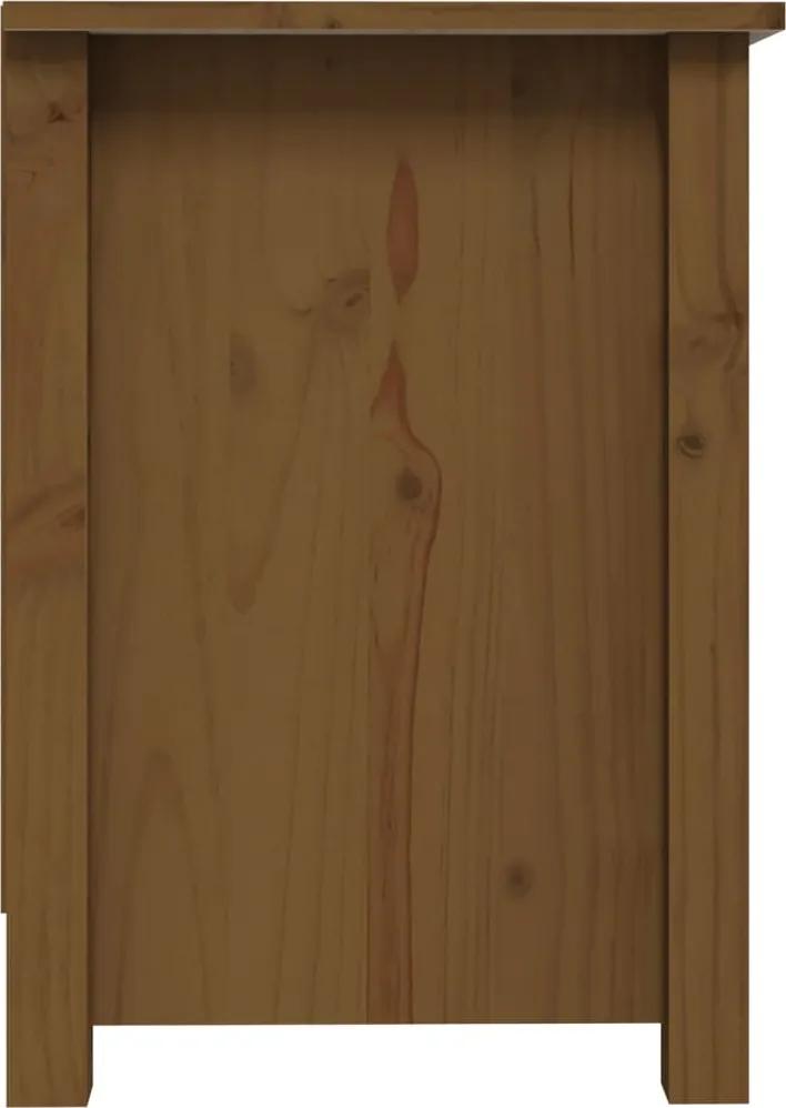 vidaXL TV skříňka 70 x 36,5 x 52 cm masivní borové dřevo [814580] Barva: Šedá
