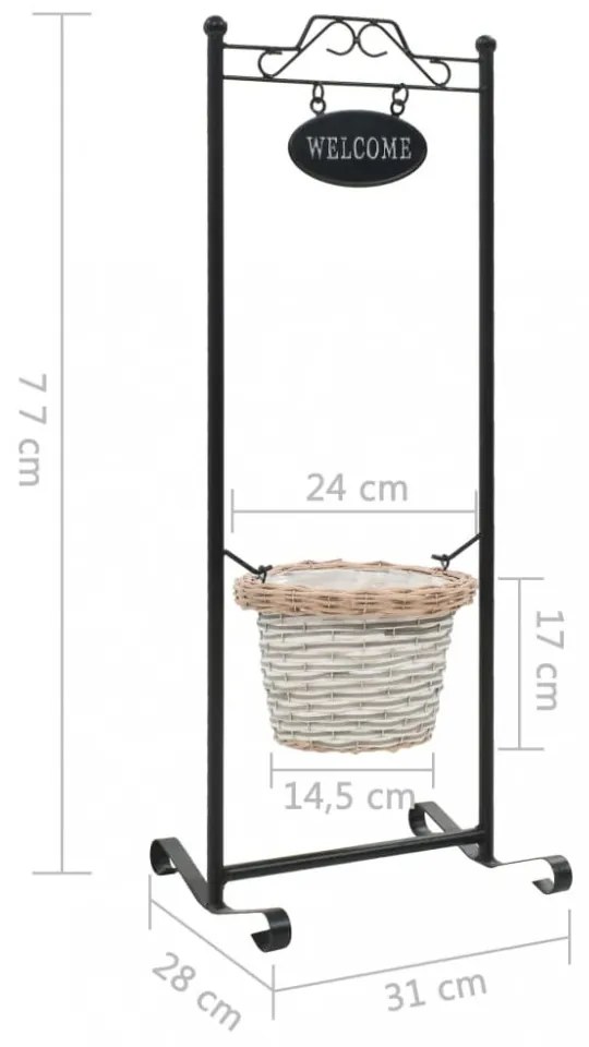 Stojan na květiny kov Dekorhome