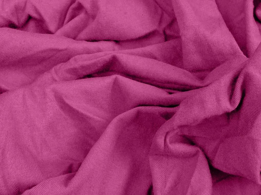 Jersey prostěradlo purpurové 200 x 200 cm