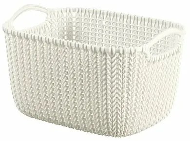 Curver Úložný box Knit 8 l, krémová