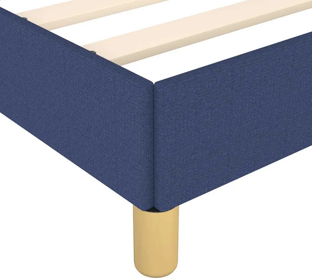 Rám postele s boxspringem modrý 160 x 200 cm textil 3120975