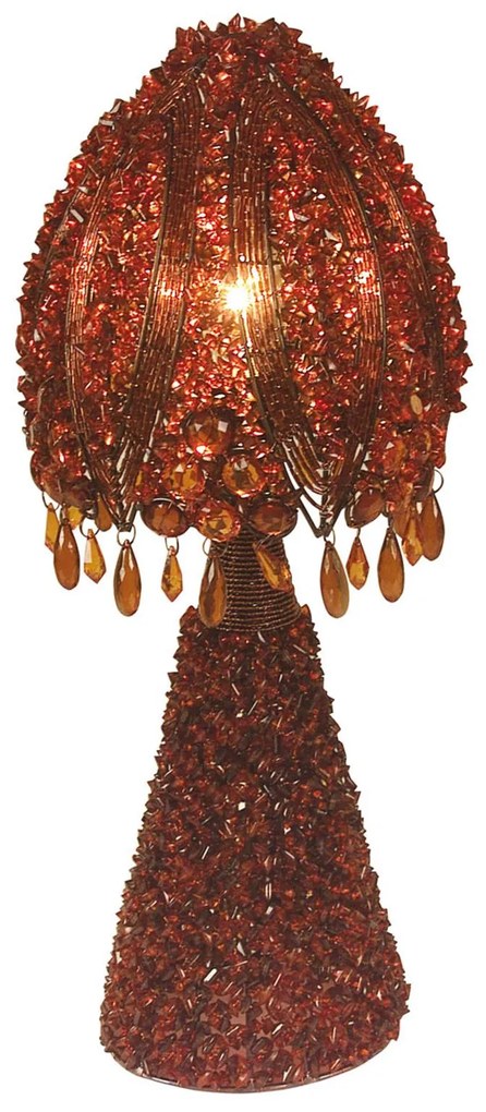 Stolní lampa Perla 45 cm červená