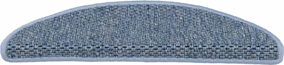 Samolepící nášlapy na schody vzhled sisal 15 ks 56x17x3cm modré 326862