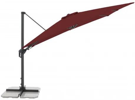 Moderní slunečník s boční nohou Doppler ACTIVE 310 x 210 cm - terakota (cihlová)