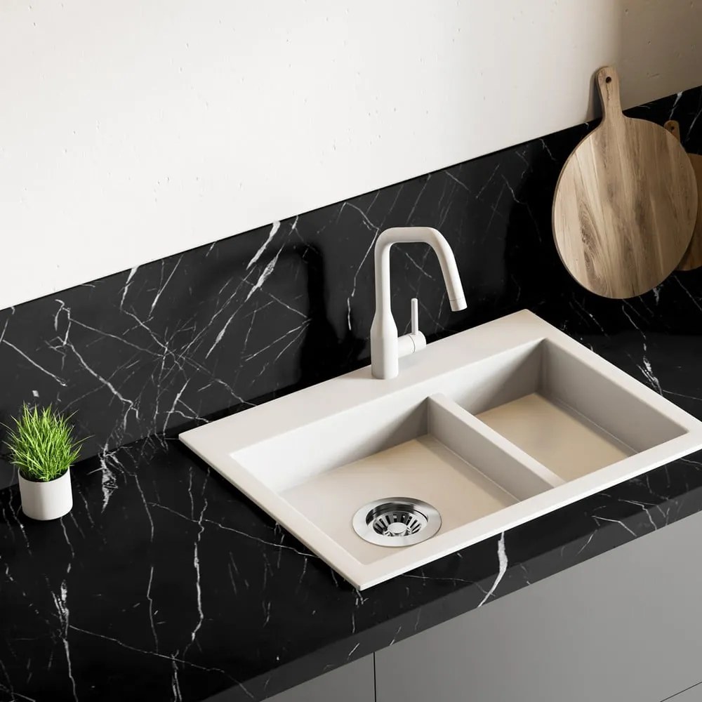 Samolepka na nábytek 200x60 cm Black and White Marble – Ambiance