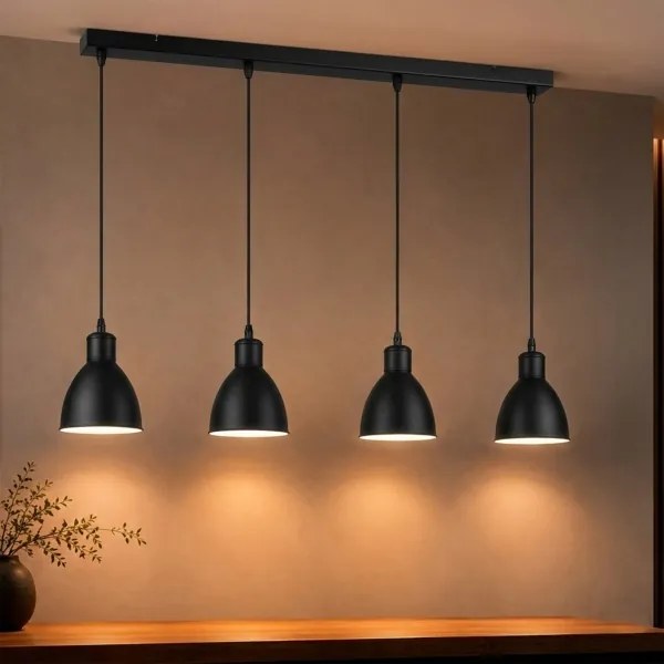 Brilagi - LED Lustr na lanku RIDDY 4xE27/60W/230V černá
