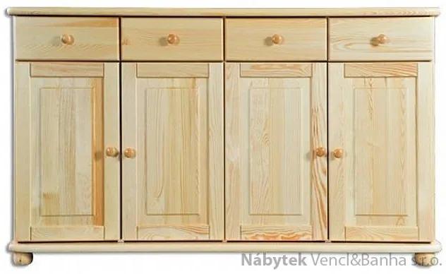 dřevěná kuchyňská skříňka dolní z masivního dřeva borovice KD165 pacyg