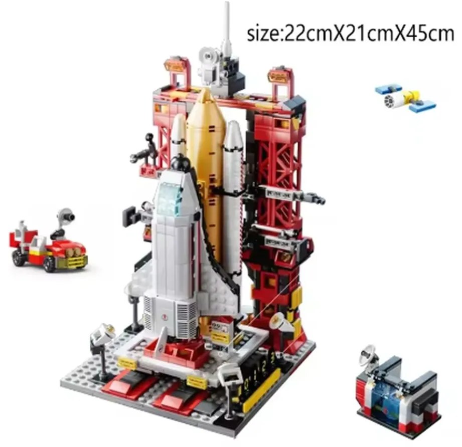 Stavebnice - vesmírná raketa Varianta: 1059 kostiček