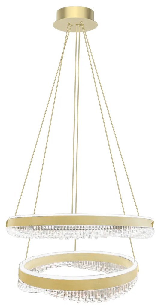 Závěsné LED svítidlo Preciosa, 2x LED 85w, 4000k, g