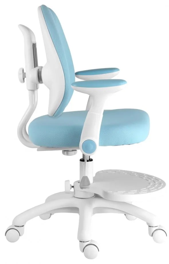 Dětská rostoucí židle Neoseat KIDDY TWO — látka, modrá