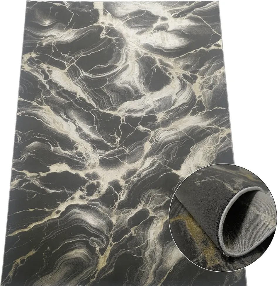 BE Koberec Deluxe 9094 BEIGE - béžový obdélníkový Rozměr: 60x100 cm