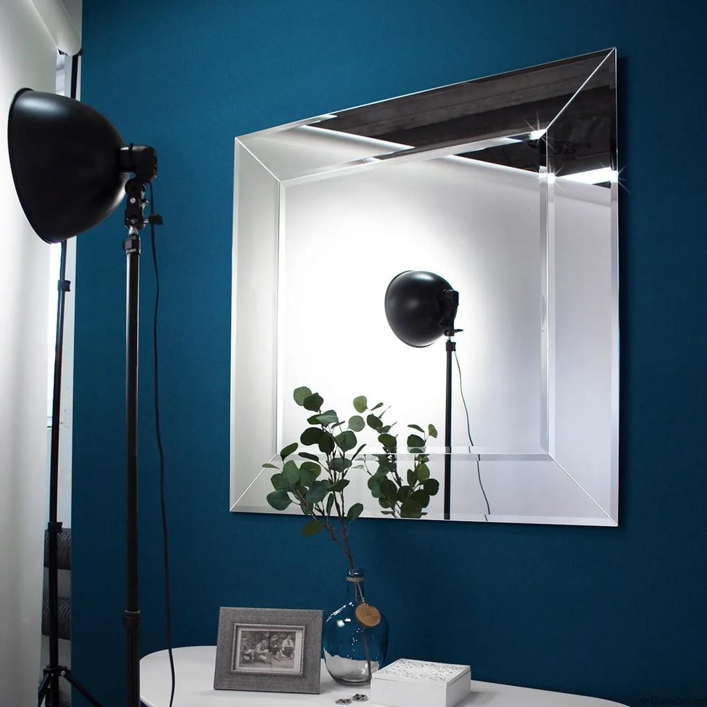 Zrcadlo Cristal Rozměr: černá podkladová deska, 100 x 100 cm