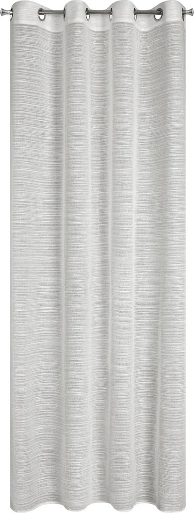 ZÁCLONA NA KROUŽČÍCH ARIA 140X250 CM KRÉMOVÁ