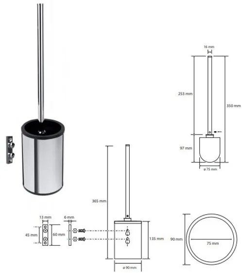 Bemeta Omega WC štětka 104913122