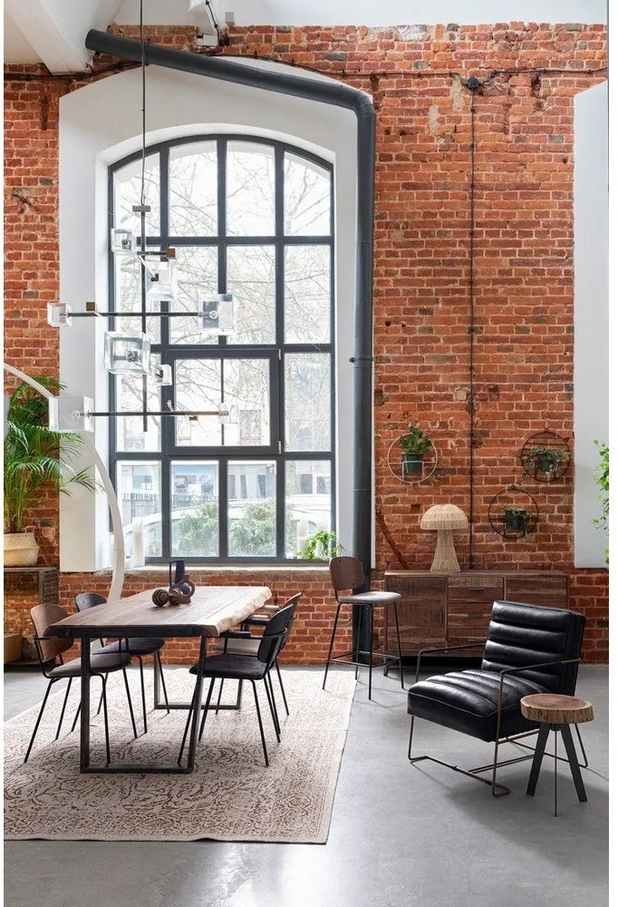 Jídelní stůl s deskou z akácie 90x180 cm Elmer – Bizzotto