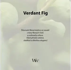 WoodWick Verdant Fig svíčka loď