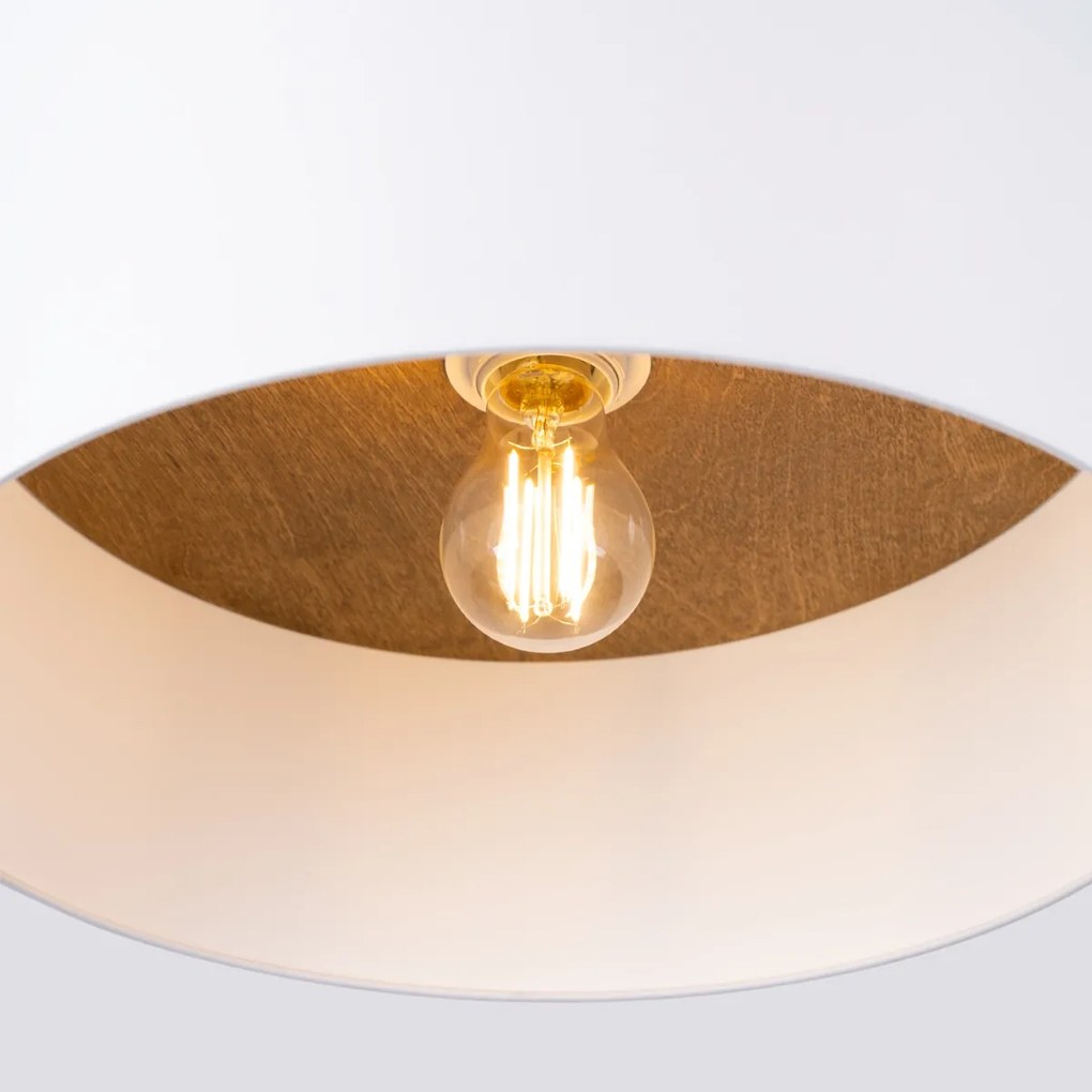 Sollux Lighting Stropní svítidlo TELESTO bílé/světle hnědé
