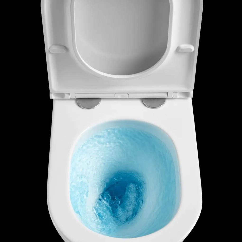 Invena Glamour, závěsná WC mísa se Swirlflush 495x365x363 mm + toaletní sedátko s pomalým zavíráním, bílá, INV-CE-92-001-L