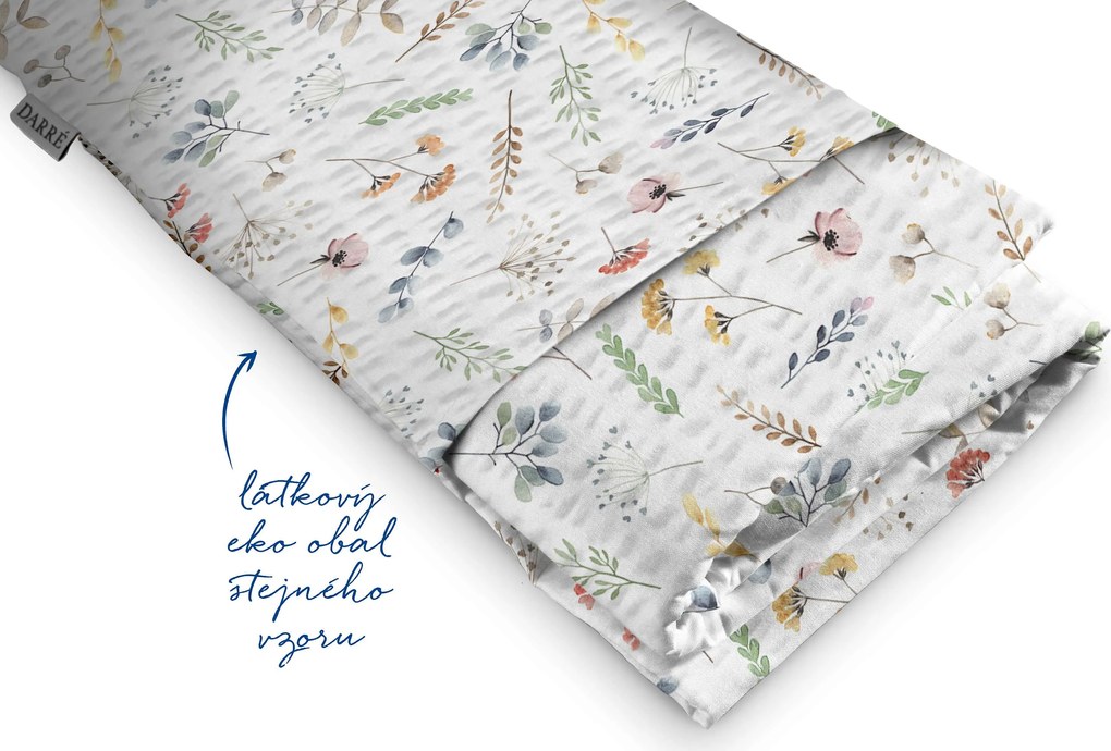 Krepové povlečení Barevný kvítek Velikost: 140 x 220 + 70 x 90