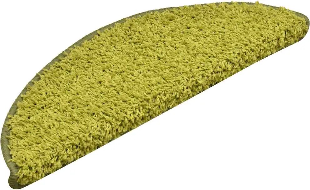 Kobercové nášlapy na schody 15 ks zelené 56 x 17 x 3 cm 322382