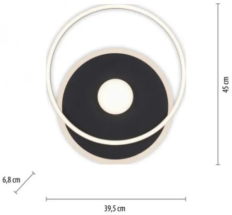 JUST LIGHT. 15046-18 - LED Stmívatelné stropní svítidlo DOMINO LED/26,5W/230V