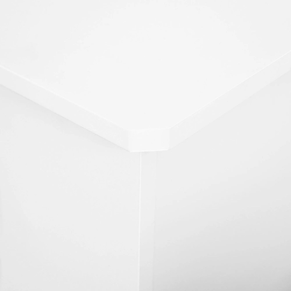 HOMCOM Kryt radiátoru s lamelami a policí, dřevo, 172 x 19 x 81 cm, bílá