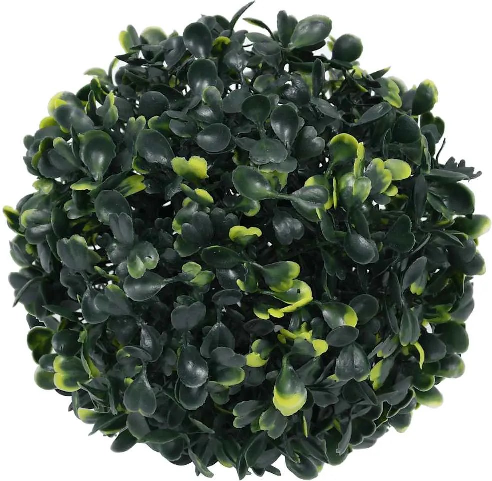 Umělé buxus koule s LED světly 4 ks zelené 12 cm 3335894