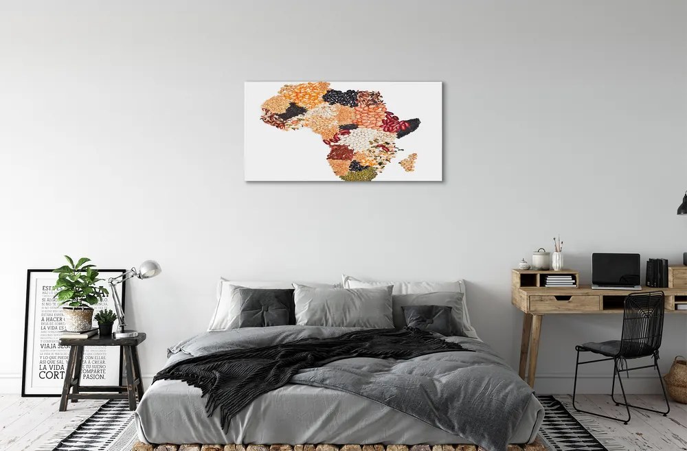 Obrazy na plátně mapa koření 120x60 cm