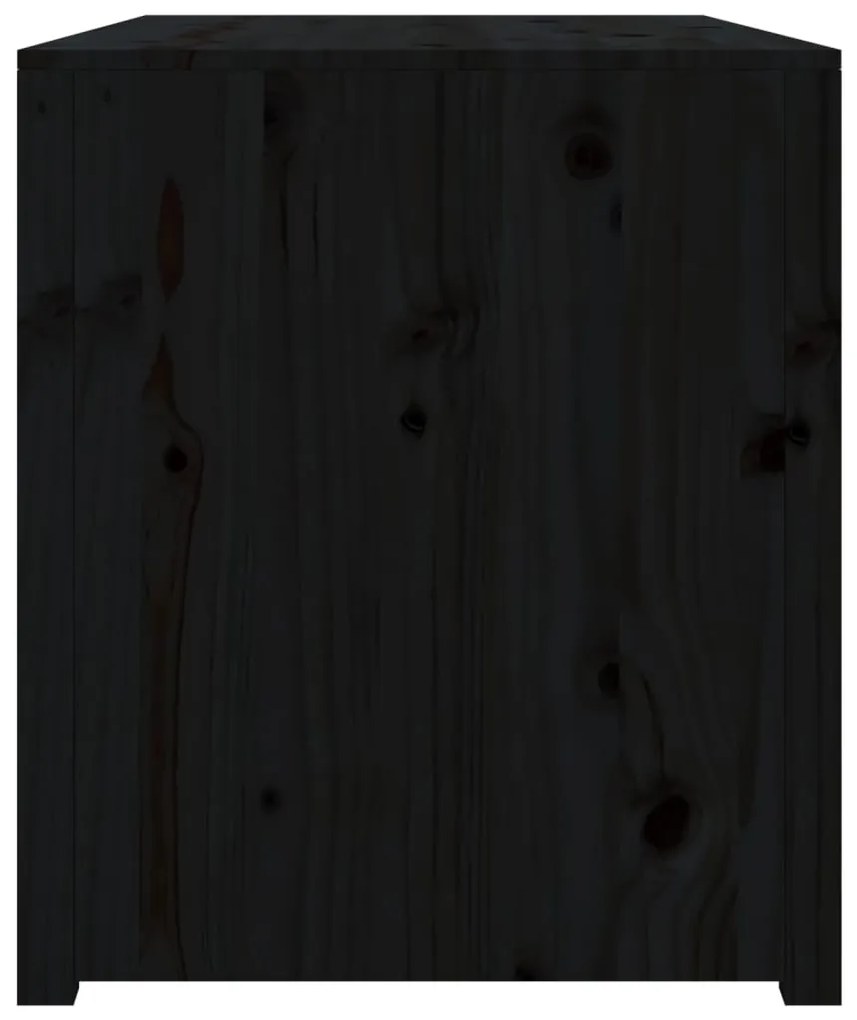 Skříňka do venkovní kuchyně černá 106x55x64 cm masivní borovice,  832339