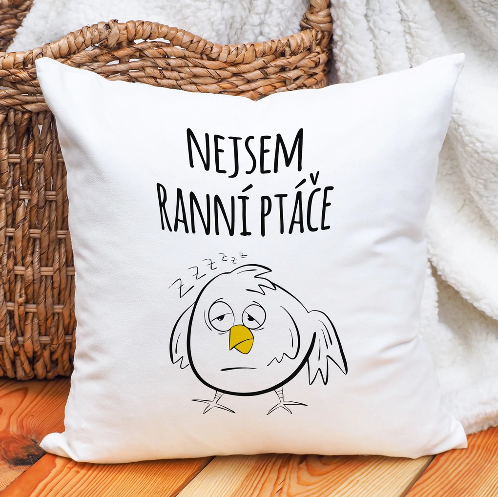 Ahome Ahome CZ Polštář Ranní ptáče 37 x 37 cm