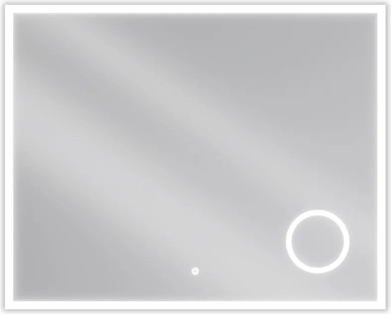 Mexen Kala koupelnové zrcadlo s osvětlením a kosmetickým zrcátkem 100 x 80 cm, LED 6000K, proti mlze - 9820-100-080-611-00